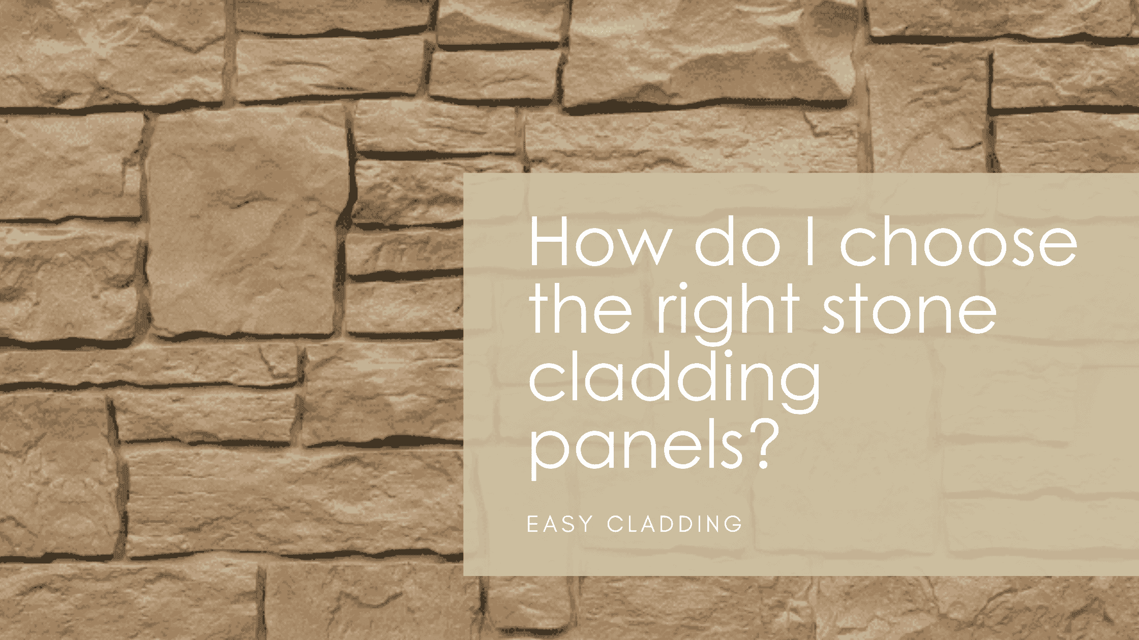 Tips for Choosing the Perfect Stone Cladding Panels – Easy Cladding Ltd